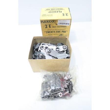 Flexco QUICK-FIT 2E STEEL BELT FASTENER OTHER CONVEYOR PARTS AND ACCESSORY, 24PK 20005 69 7598 ...